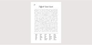 Difficult Word Search with Answers - A Challenging Offline Game ...