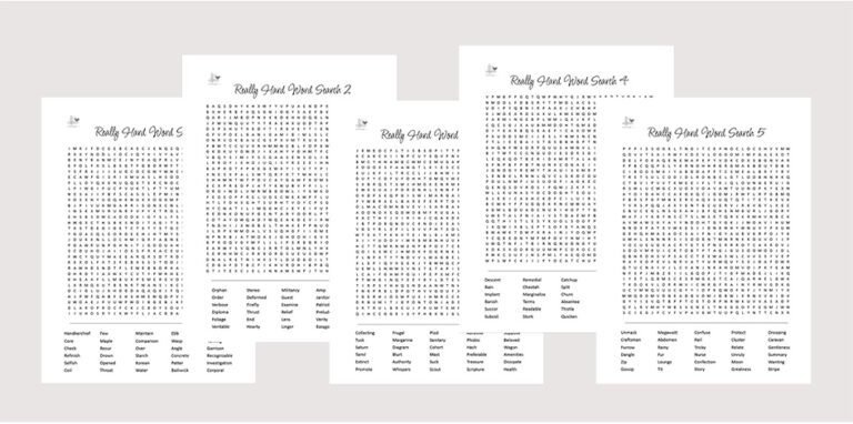 5 Really Hard Word Search Puzzles for True Puzzle Enthusiasts ...