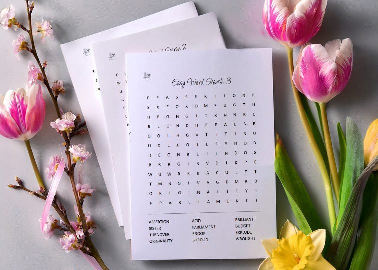 Relax & Unwind: 3 Simple Word Search Puzzles Printable for Adults ...