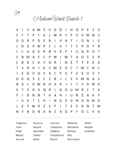 5 Free Printable Word Searches for Adults PDF - PuzzleVoyager.com